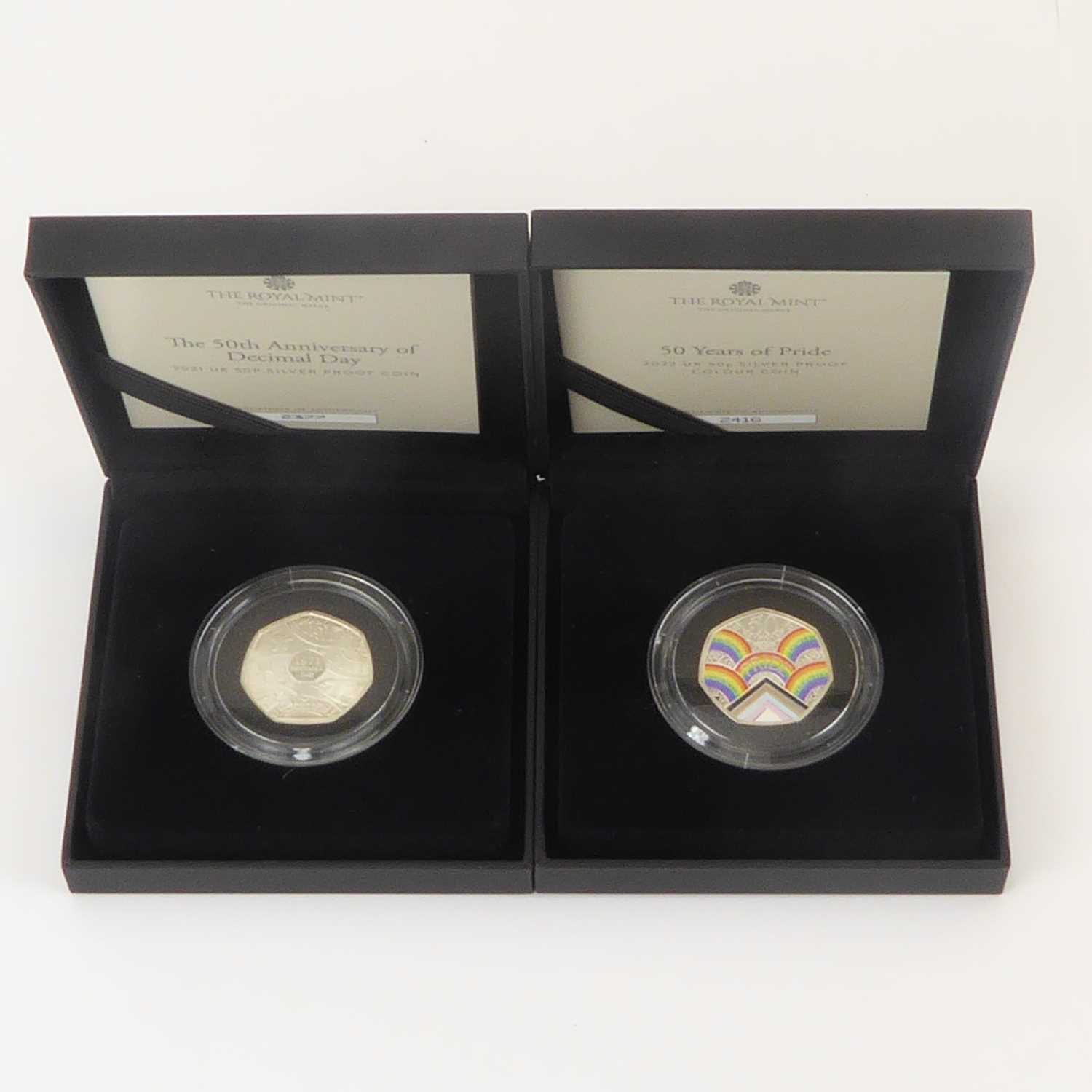 Lot 673 - THE ROYAL MINT; two collectors' coins