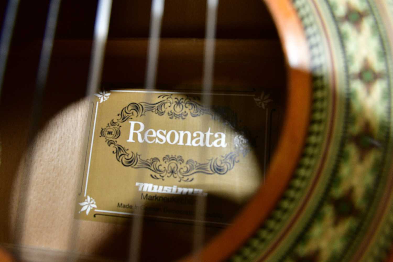 Lot 1308 - RESONATA; a classic guitar.