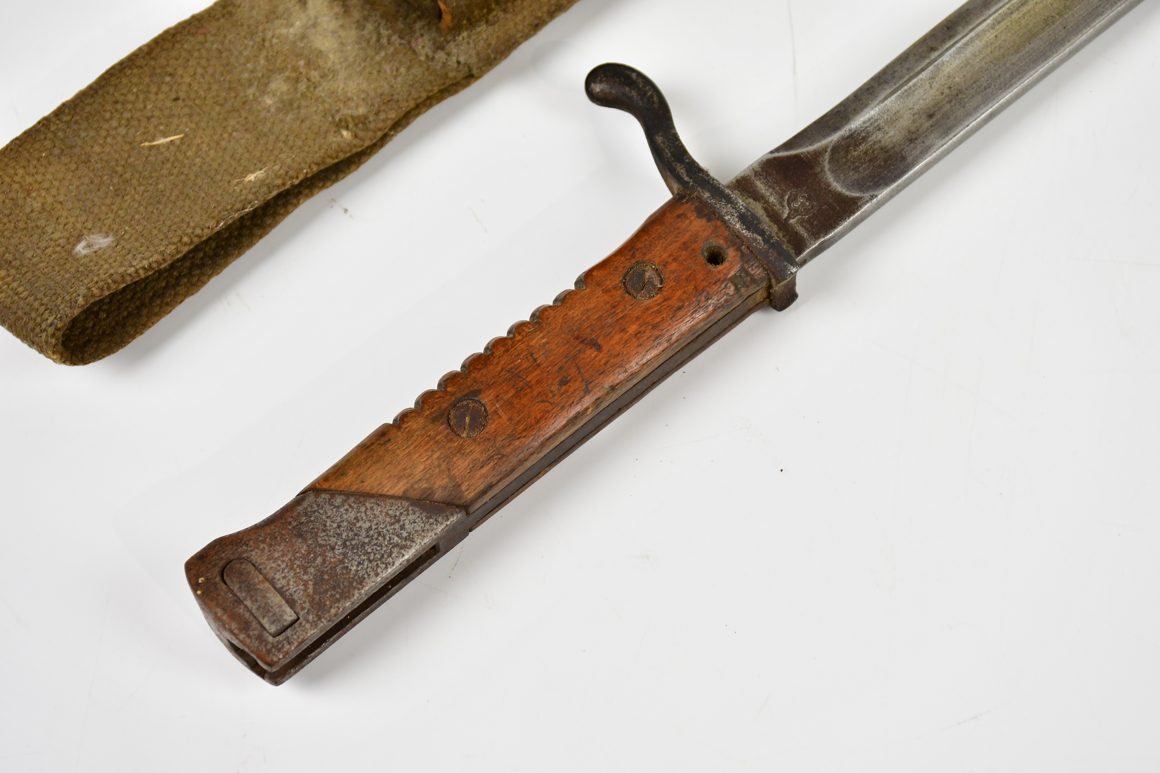 Lot 708 - An early 19th century German Mauser bayonet,