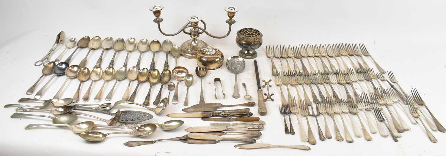 Lot 545 - A quantity of silver plated items, mainly