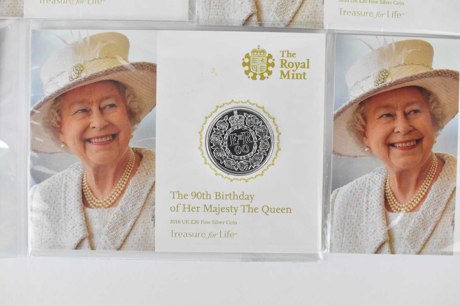 Lot 675 - THE ROYAL MINT; five coin presentation cards