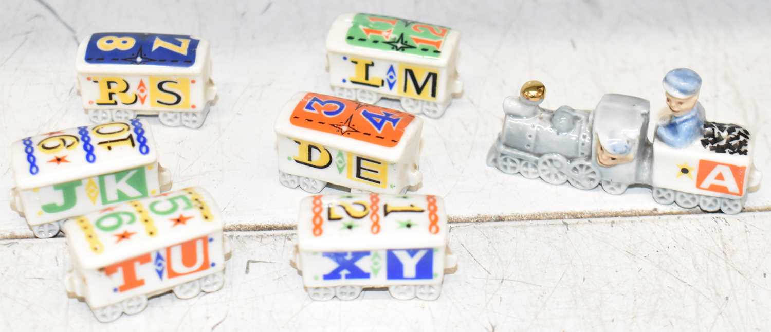 Lot 381 - WADE; a rare alphabet train set.
