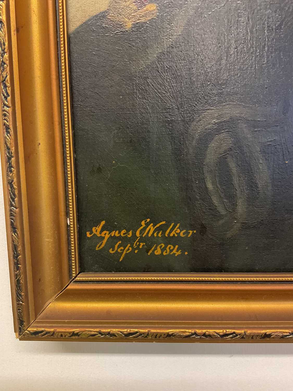 Lot 311 - AGNES E. WALKER (fl.1887-1900); oil on