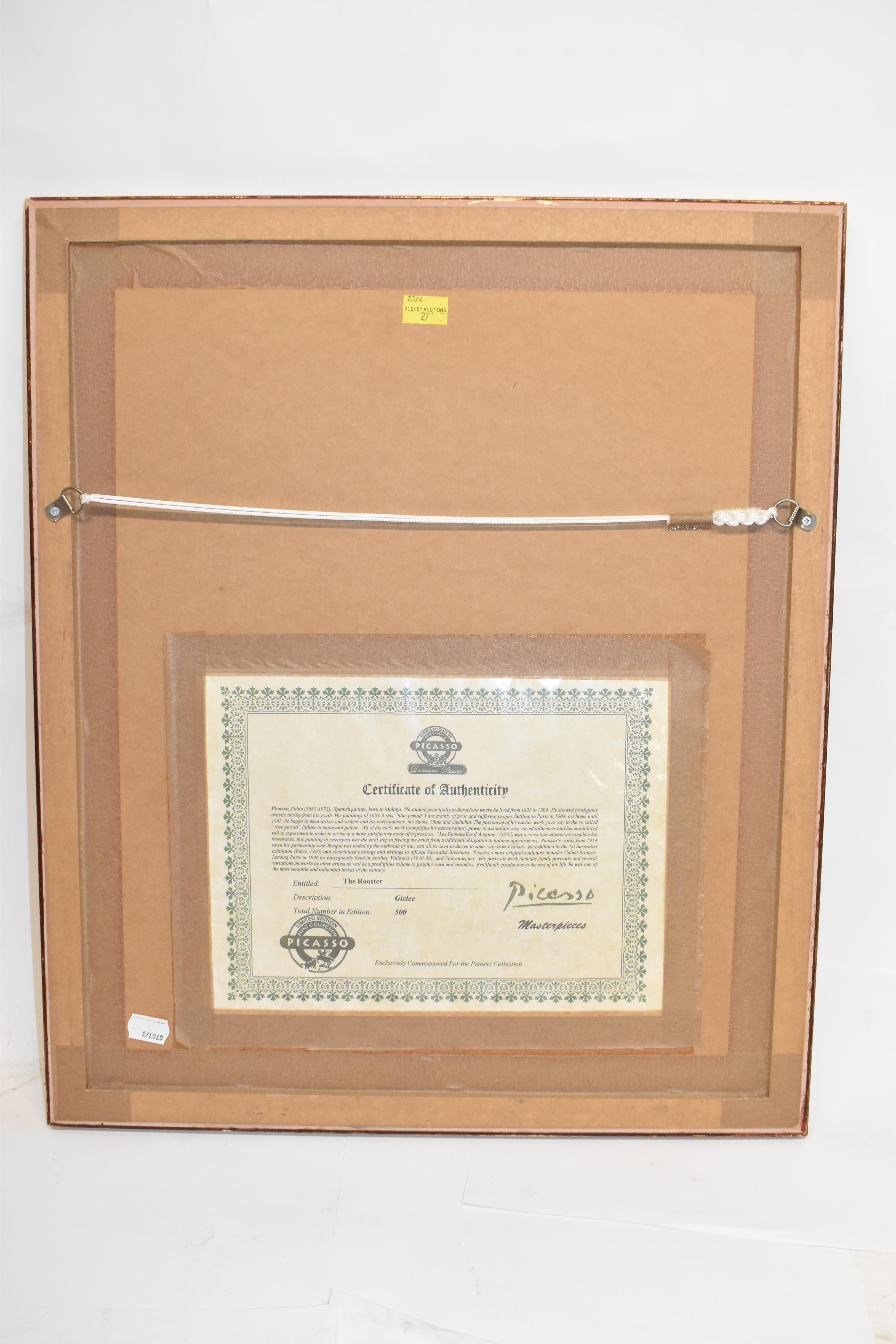 Lot 141 After Pablo Picasso A Limited Edition