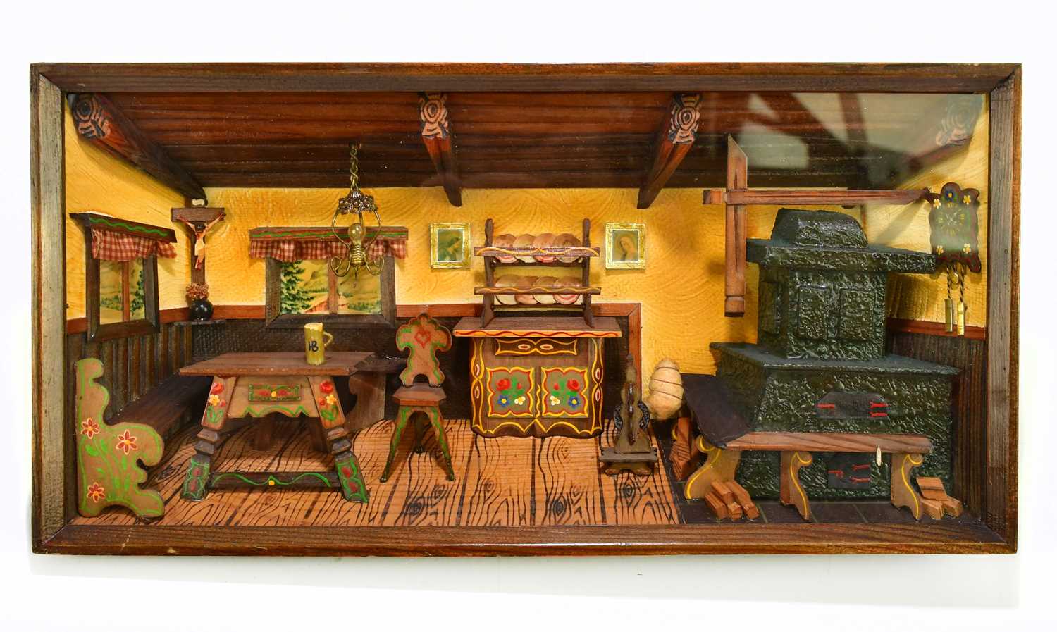 Lot 2096 - BLACK FOREST; an unusual musical diorama,