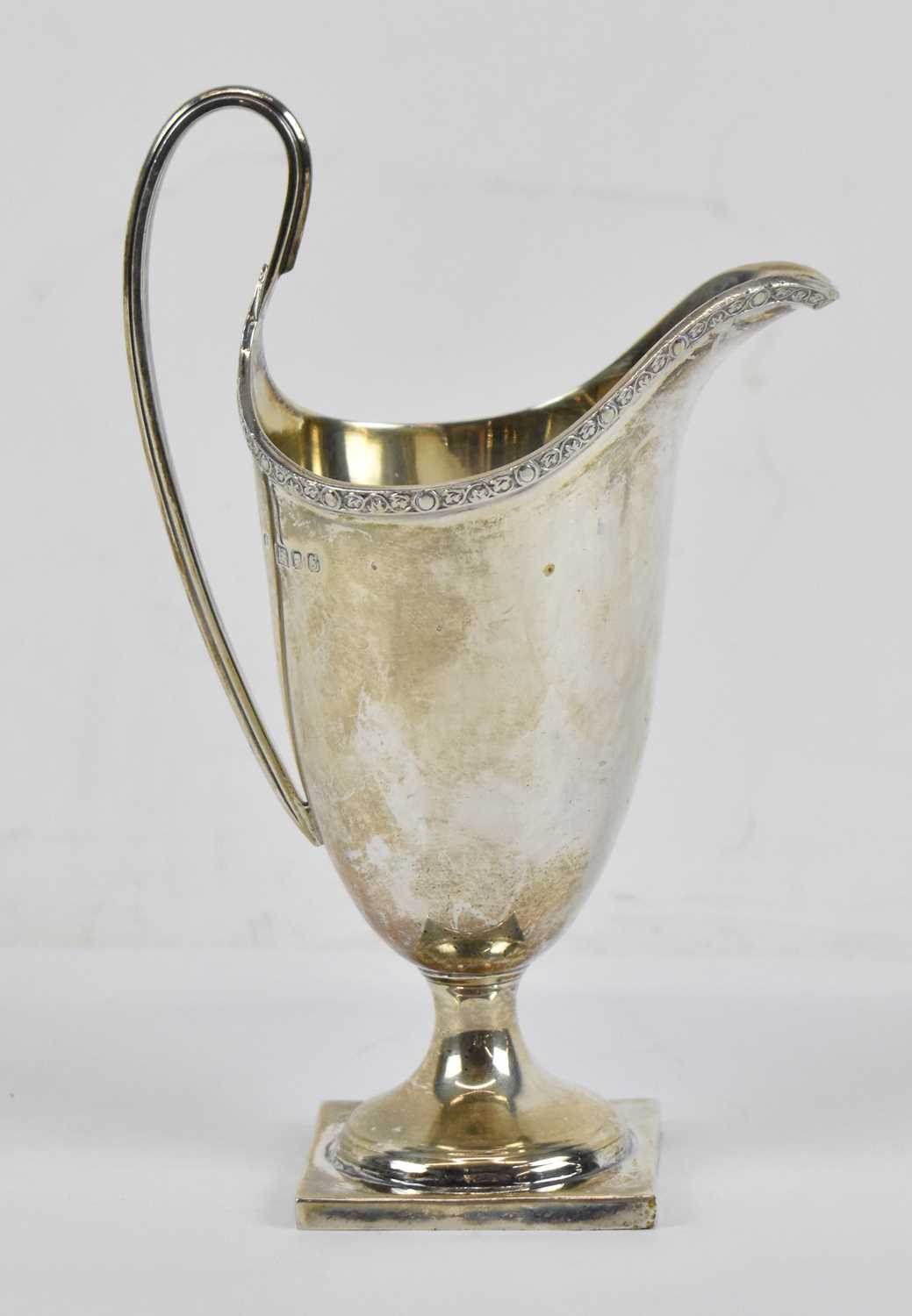Lot 570 - A modern hallmarked silver cream jug, London