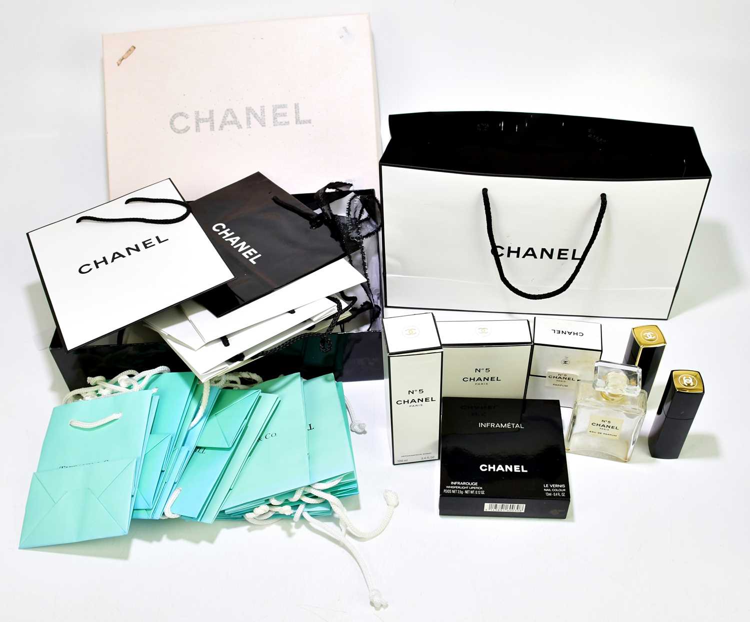 Lot 608 - CHANEL; a set containing an unused Whisper