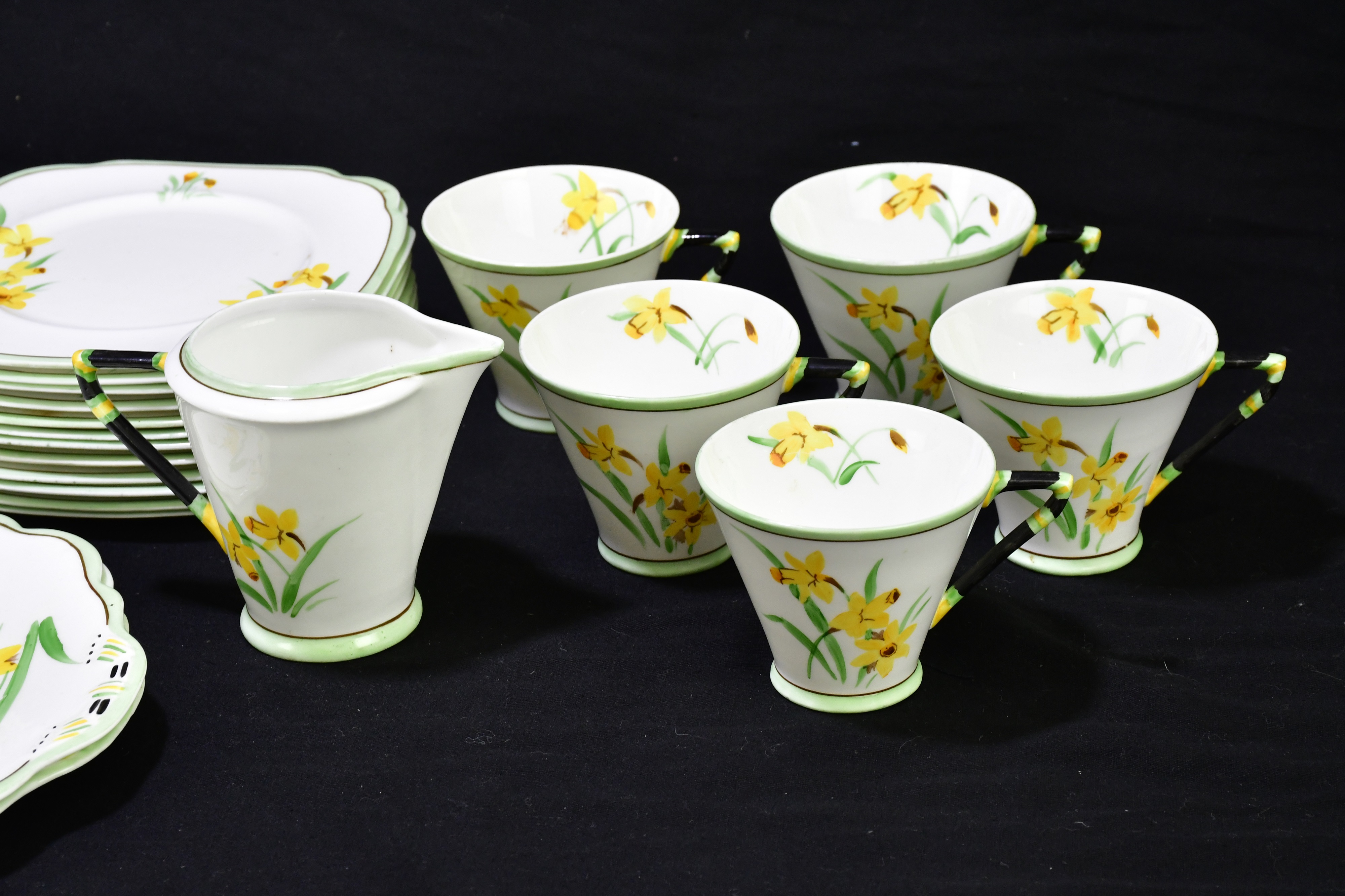 Lot 1674 - ADDERLEY WARE; a part tea set to include