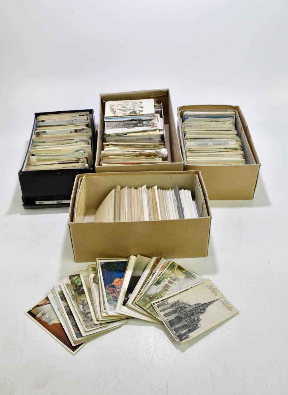 Lot 1491 - A large collection of postcards, mainly