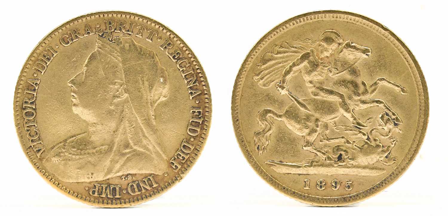 Lot 1441 - A Victoria half sovereign, old head, 1895.