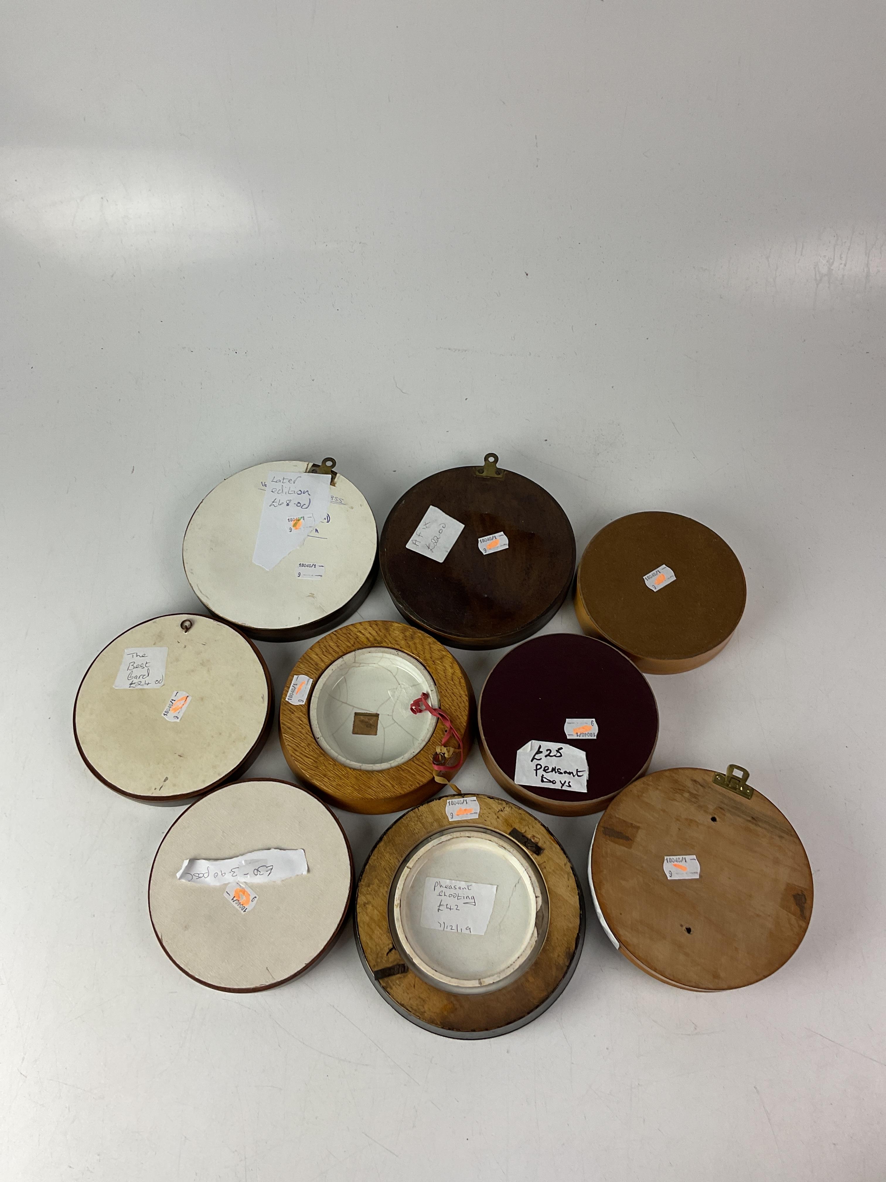 Lot 249 - PRATT; nine pot lids including 'The Best