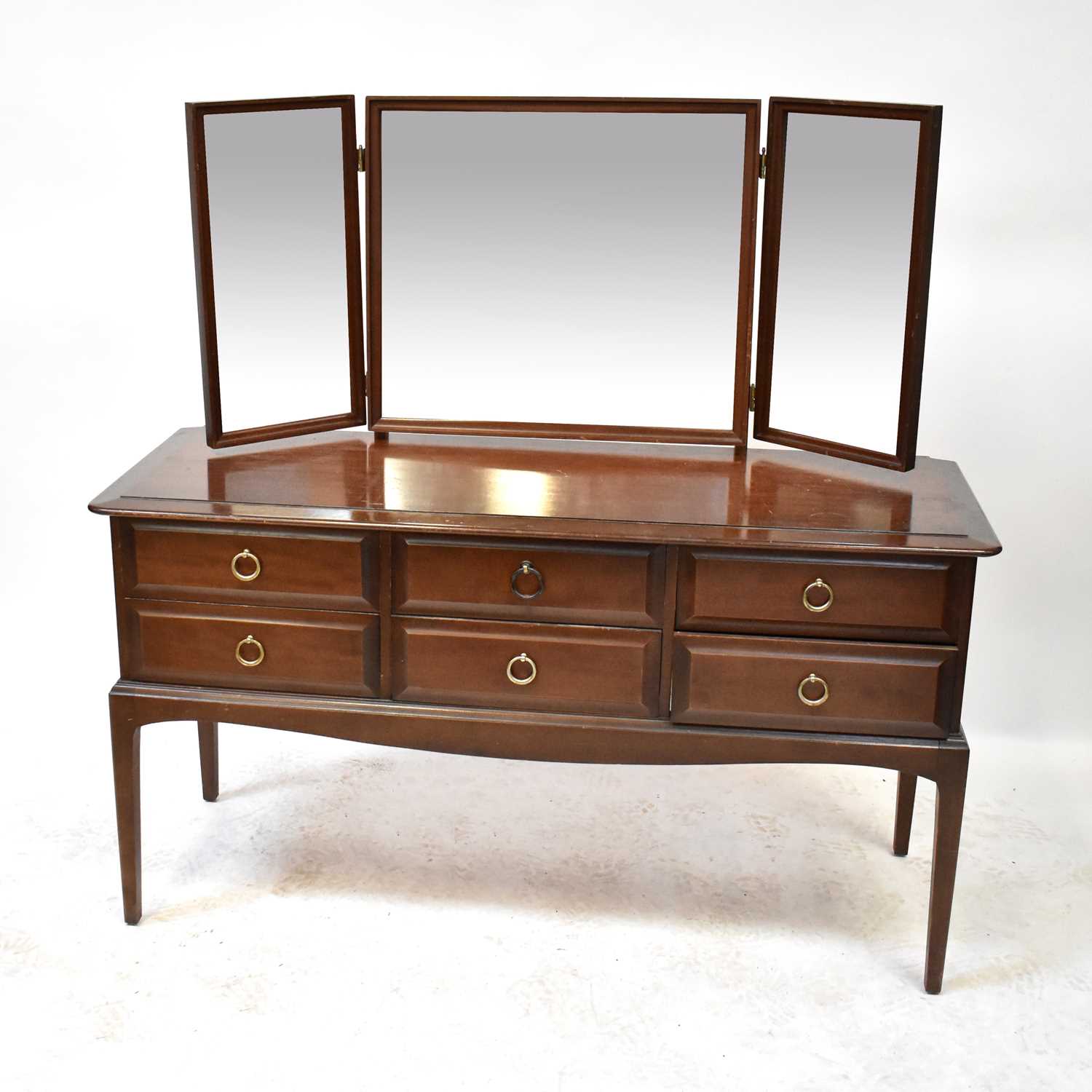 Lot 39 - STAG; a dressing table with triptych mirror