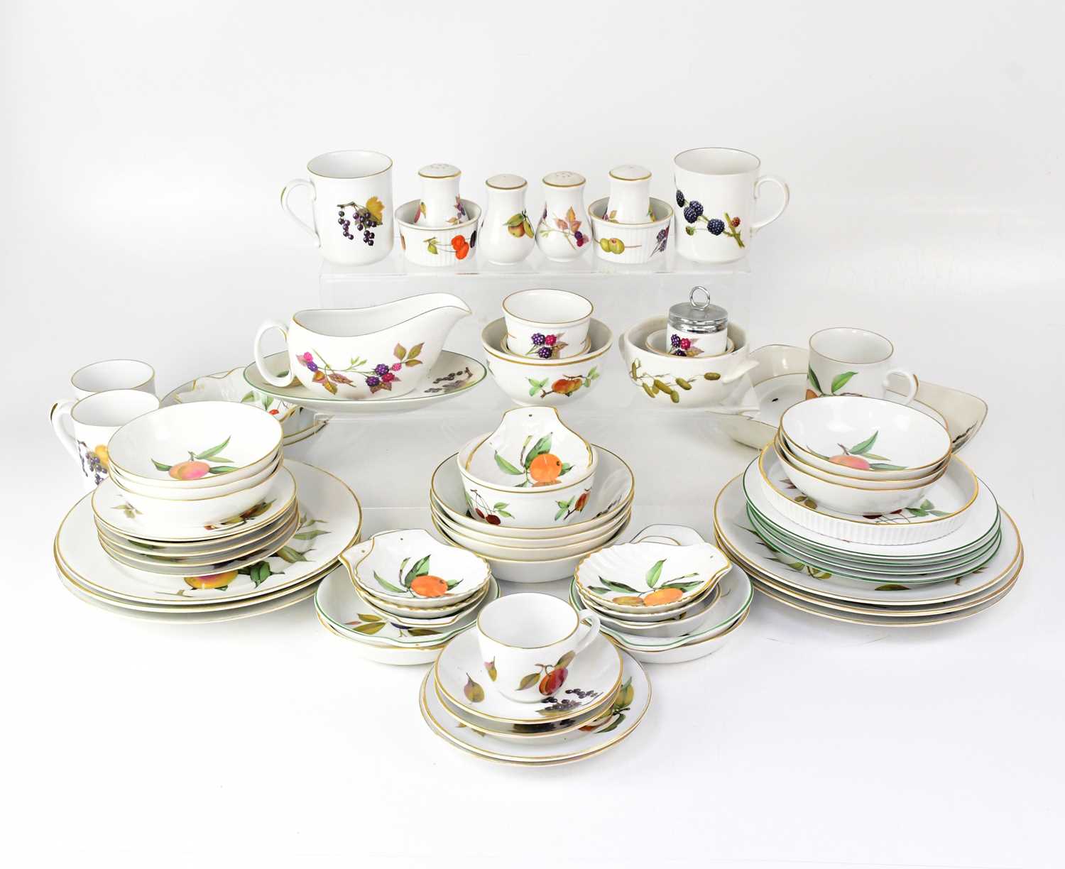 Lot 271 - ROYAL WORCESTER; an 'Evesham' ware part
