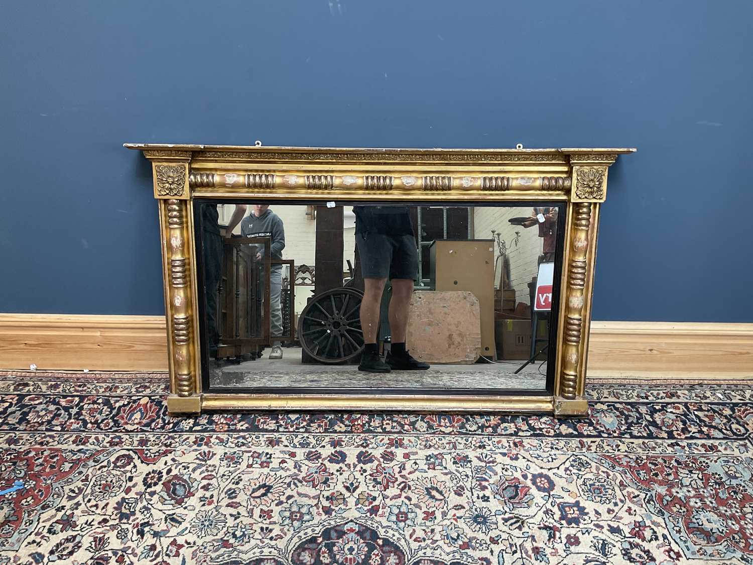 Lot 2372 - A 19th century gilt framed over mantel