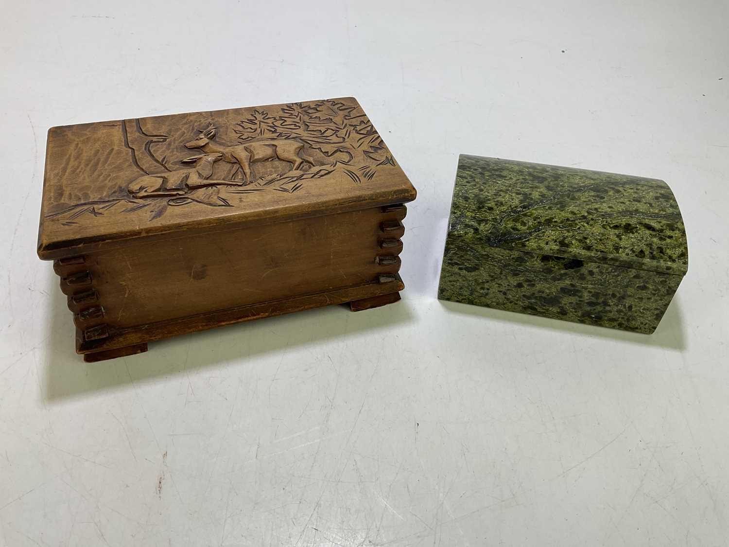 Lot 2116 - A Black Forest casket of rectangular form