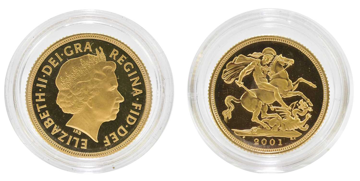 Lot 1402 - An Elizabeth II full sovereign, 2001,