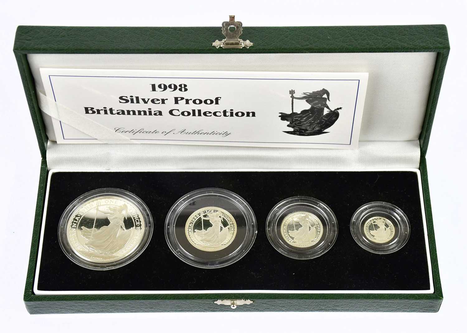 Lot 1455 - A cased 1998 silver proof Britannia