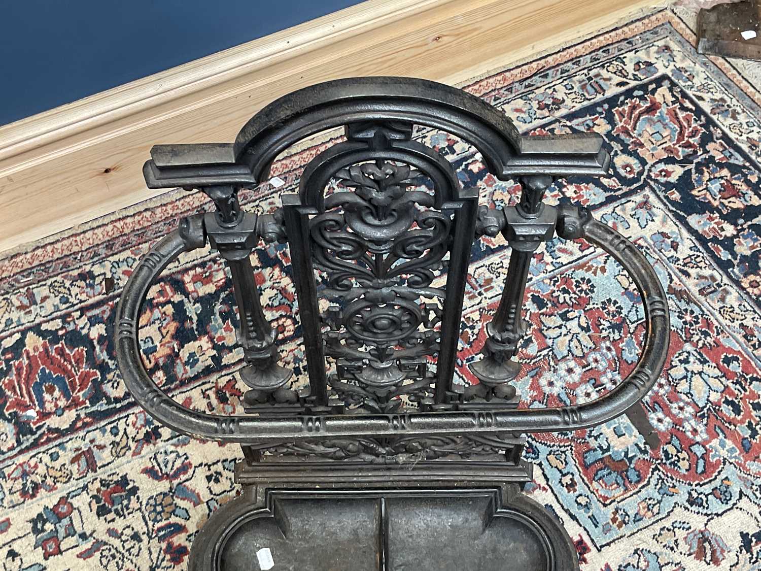 Lot 2144 - A Victorian style cast iron stick stand,