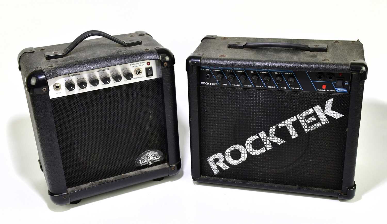 Lot 1175 - ROCK TECH; an amplifier together with a