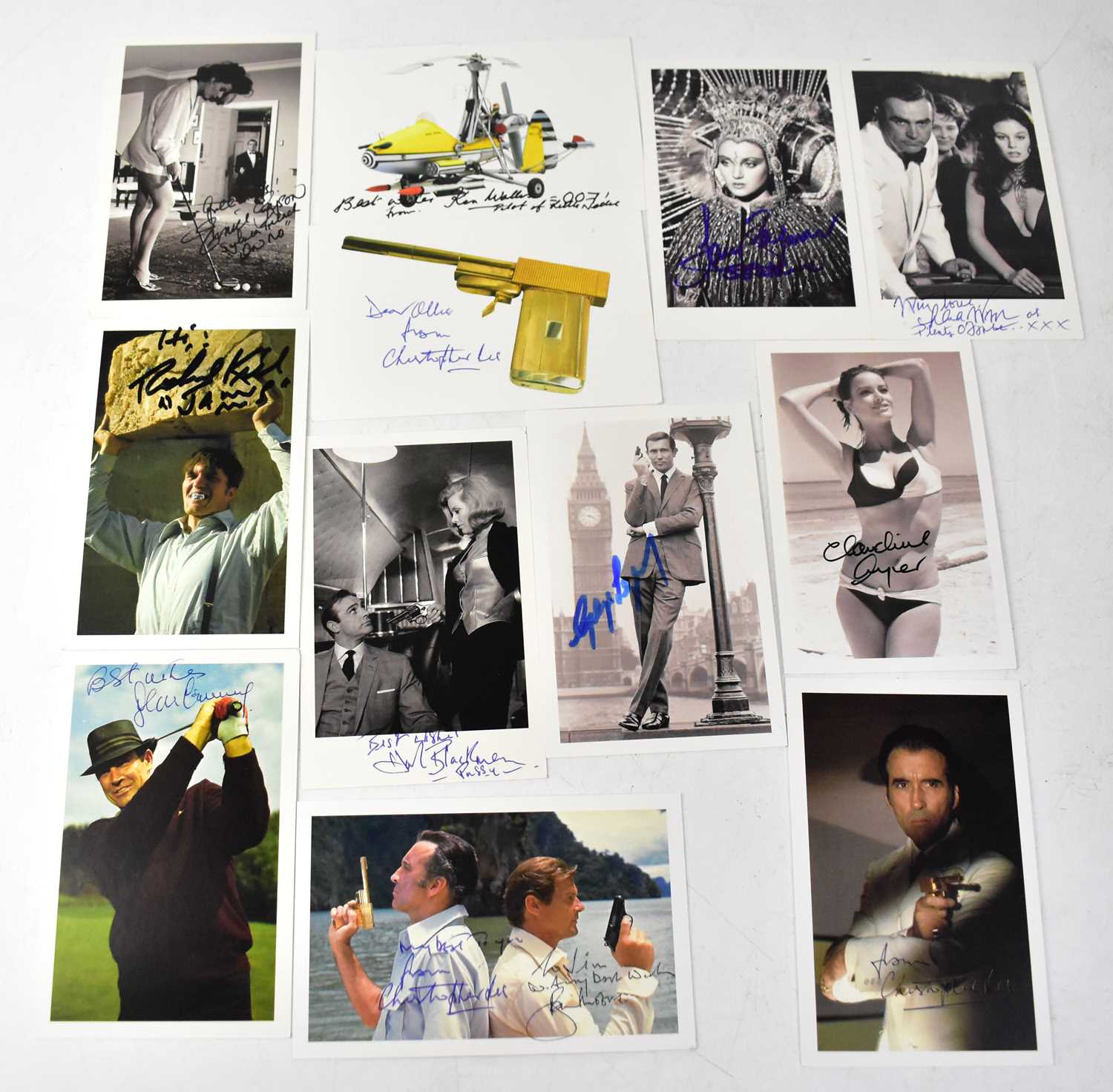 Lot 595 - JAMES BOND 007; ten colour postcards bearing