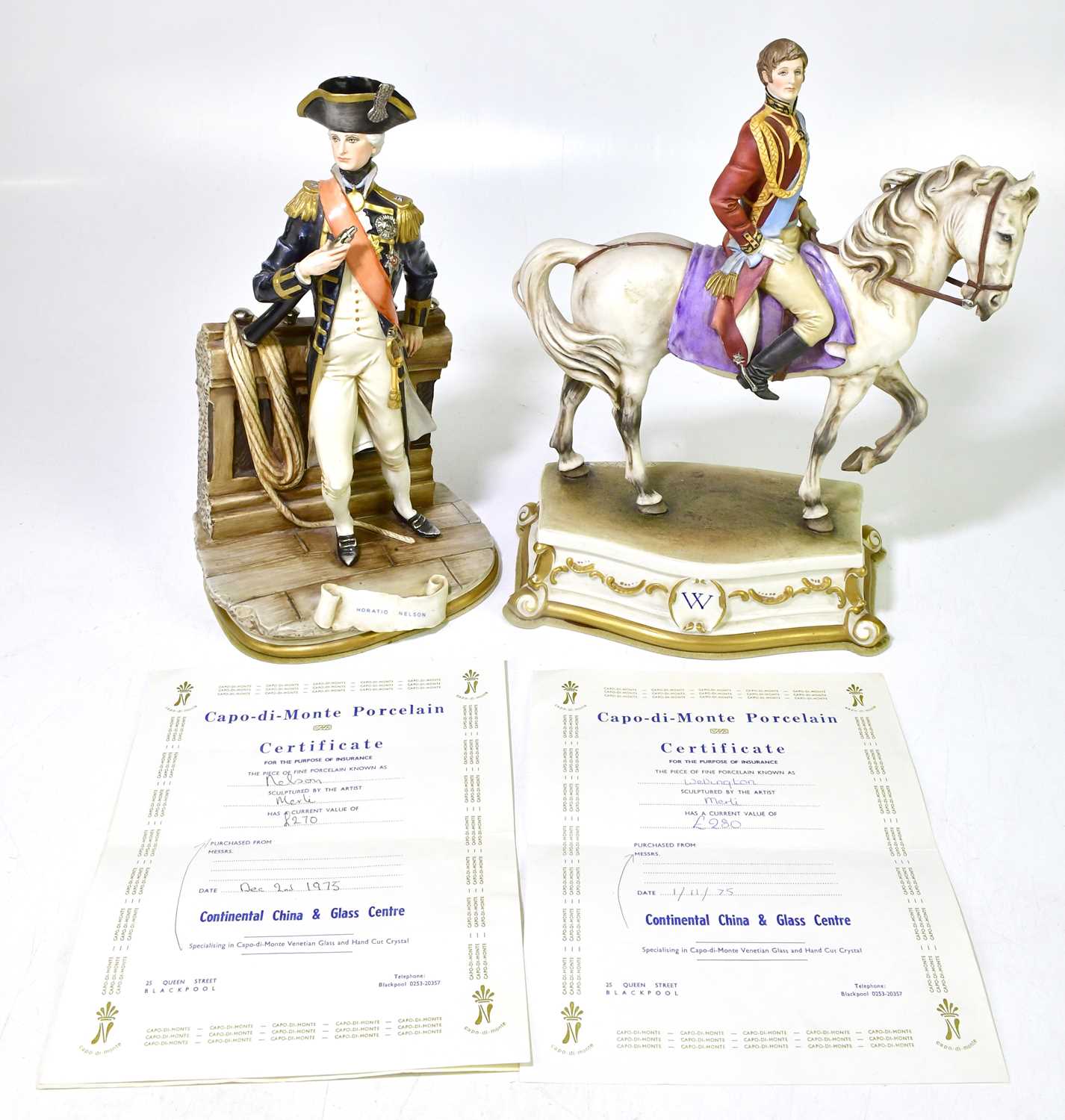 Lot 1752 - BRUNO MERLI FOR CAPODIMONTE; a large figure