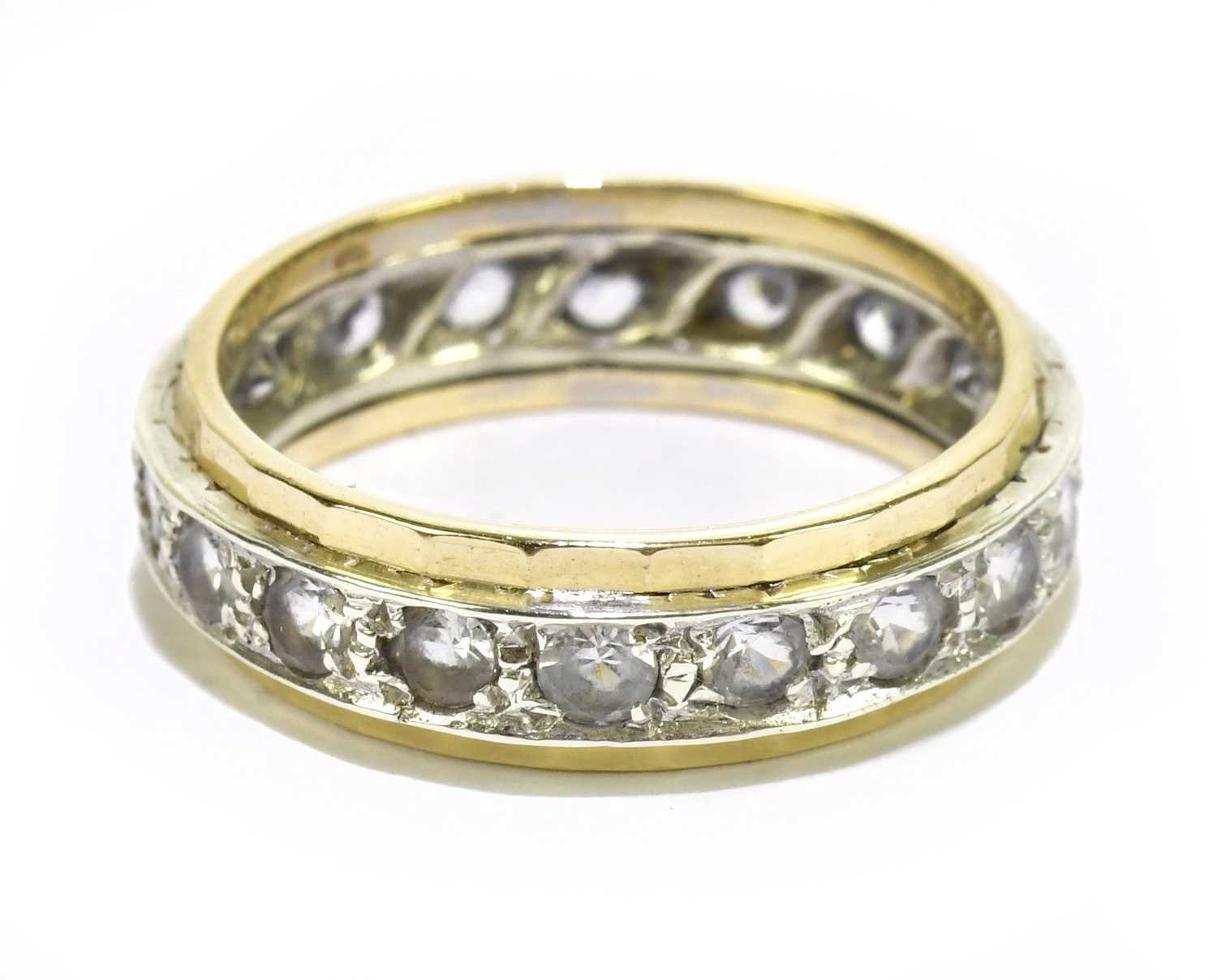 Lot 263 - An Indian yellow and white metal band set