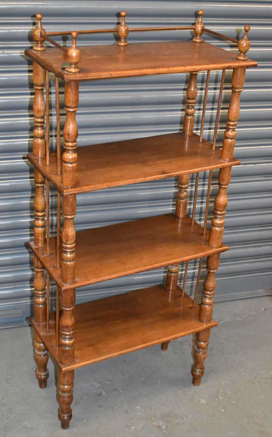 Lot 20 - A Victorian style stained beech four tier