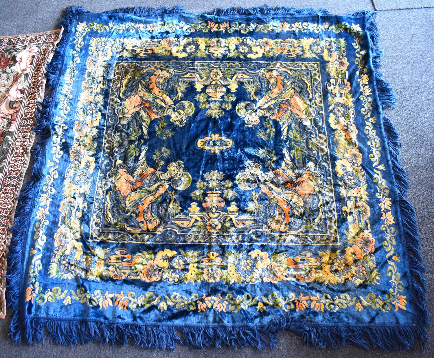 Lot 356 - Three Victorian and vintage table covers, to