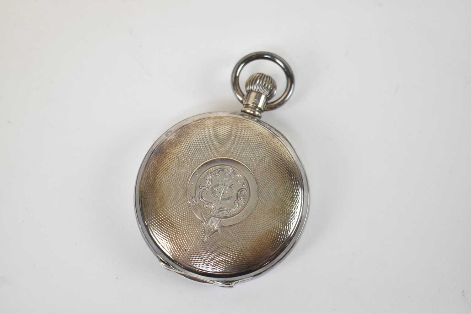 Lot 847 - An Edward VII hallmarked silver pocket watch
