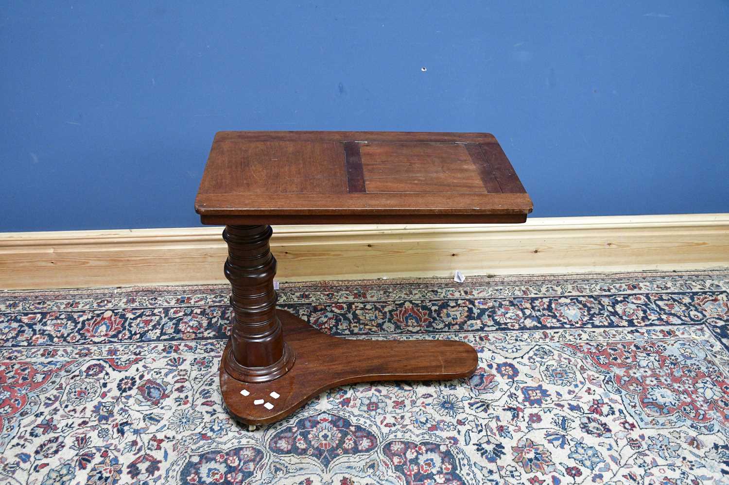 Lot 2600 - A 19th century mahogany invalid table,