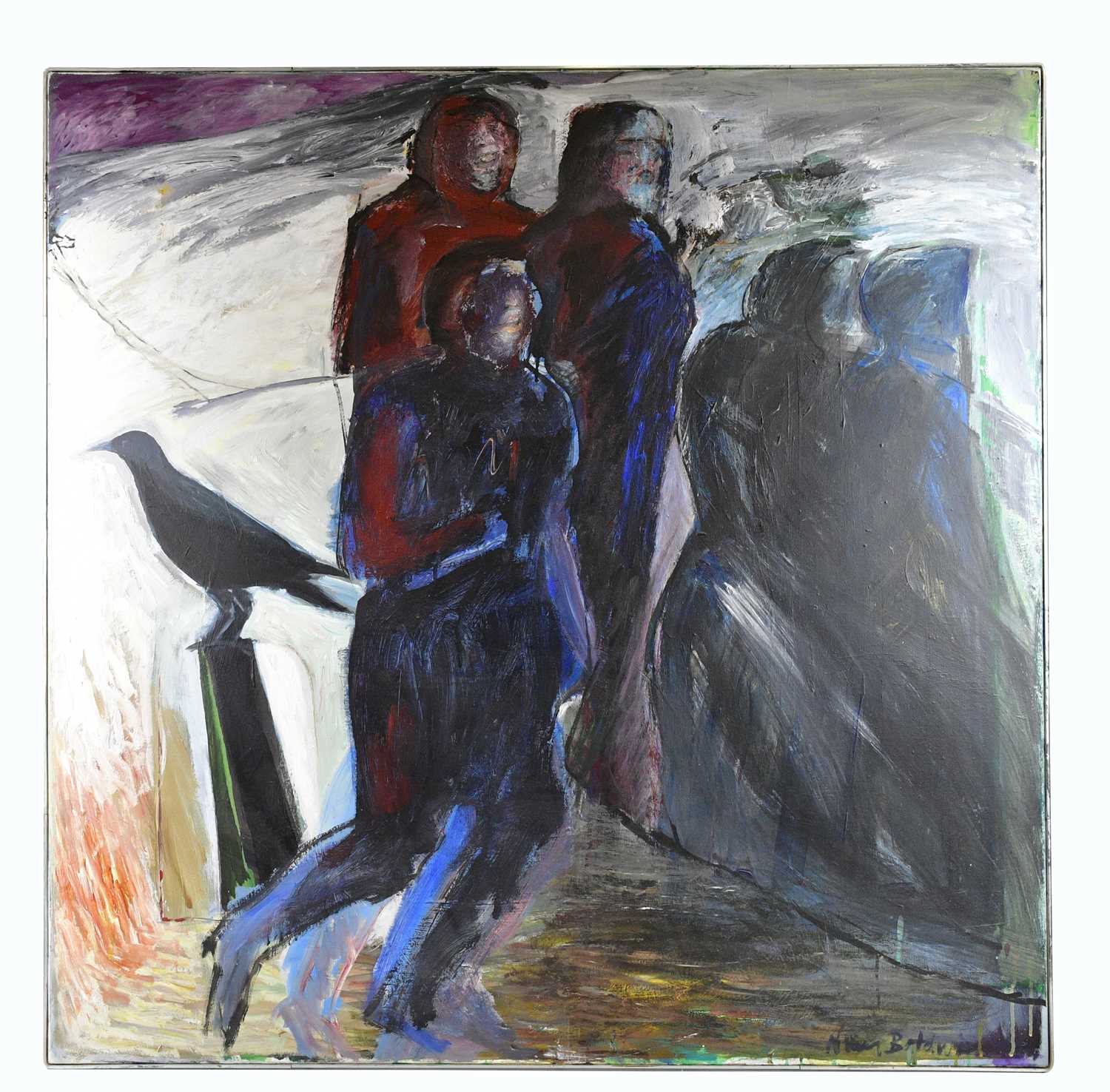 Lot 6273 - NANCY BALDWIN (1935-2021); large acrylic on