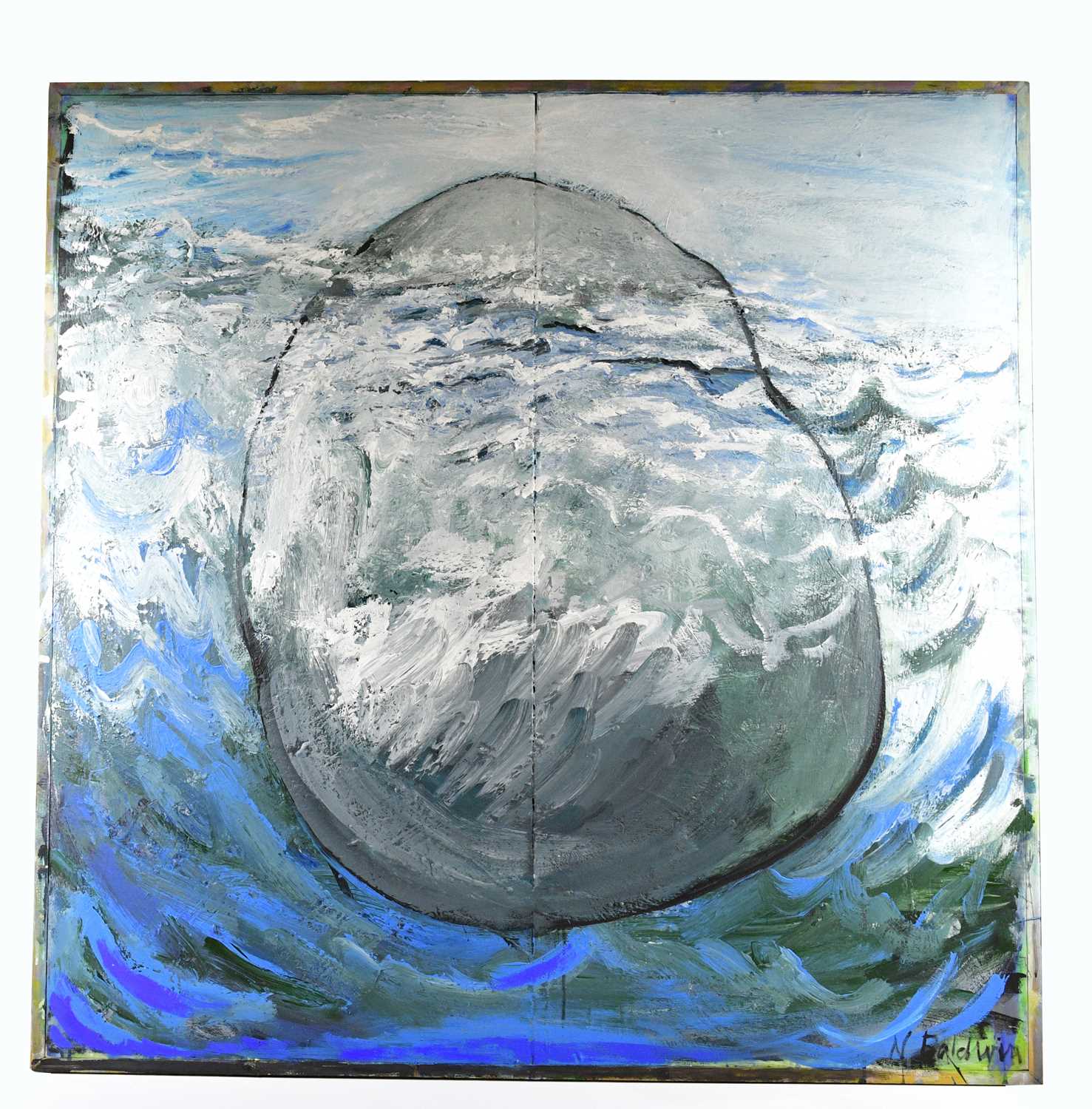 Lot 197 - NANCY BALDWIN (1935-2021); large acrylic on