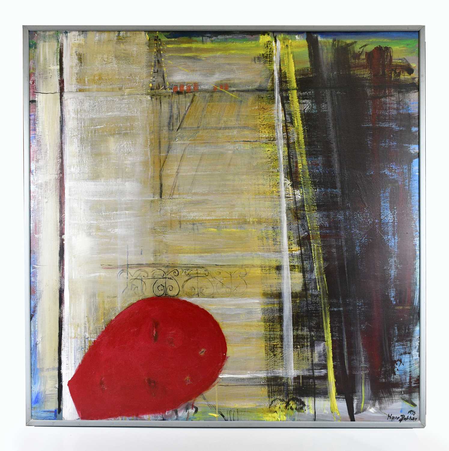 Lot 196 - NANCY BALDWIN (1935-2021); large acrylic on