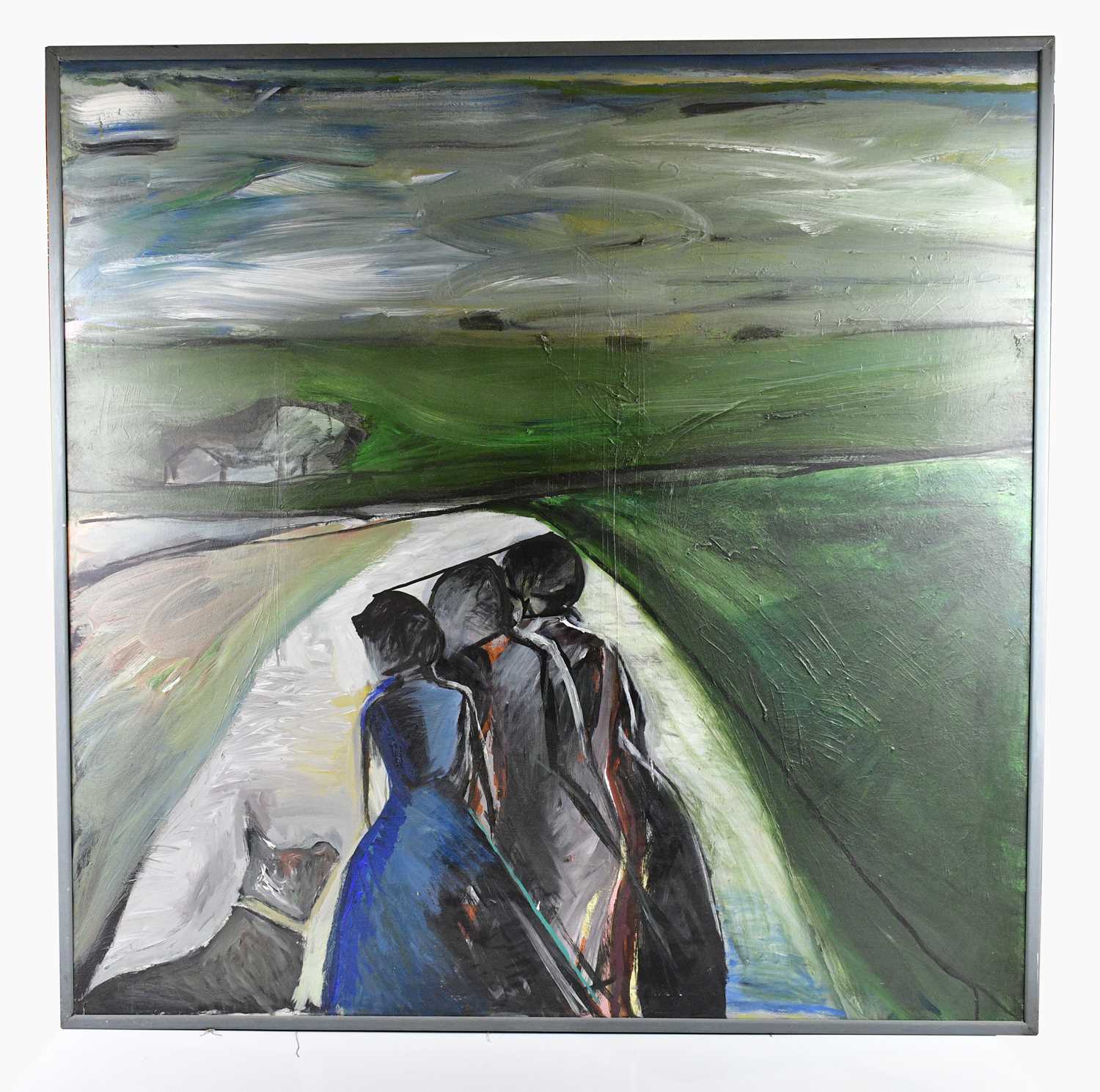 Lot 203 - NANCY BALDWIN (1935-2021); large acrylic on