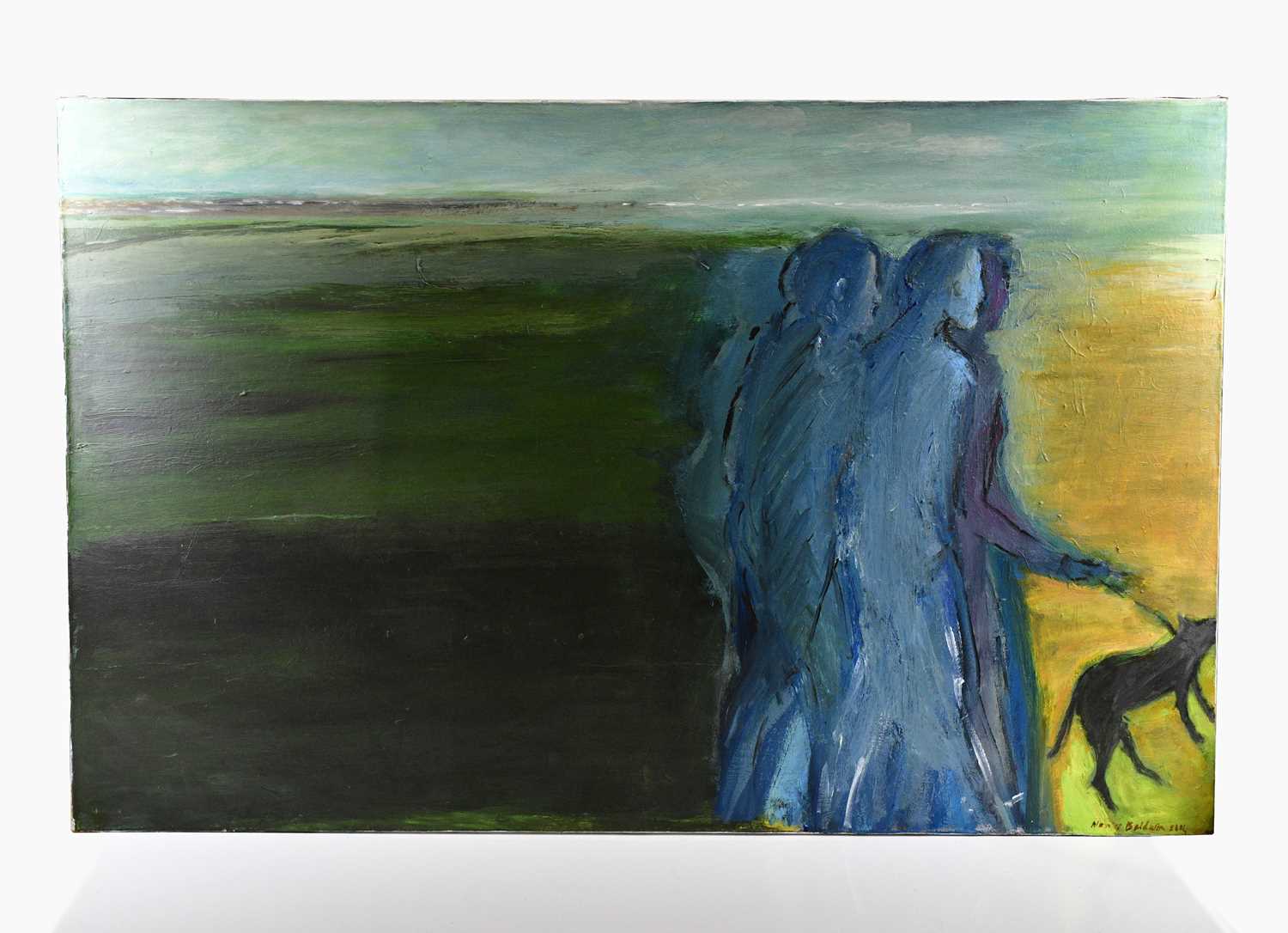 Lot 204 - NANCY BALDWIN (1935-2021); large acrylic on