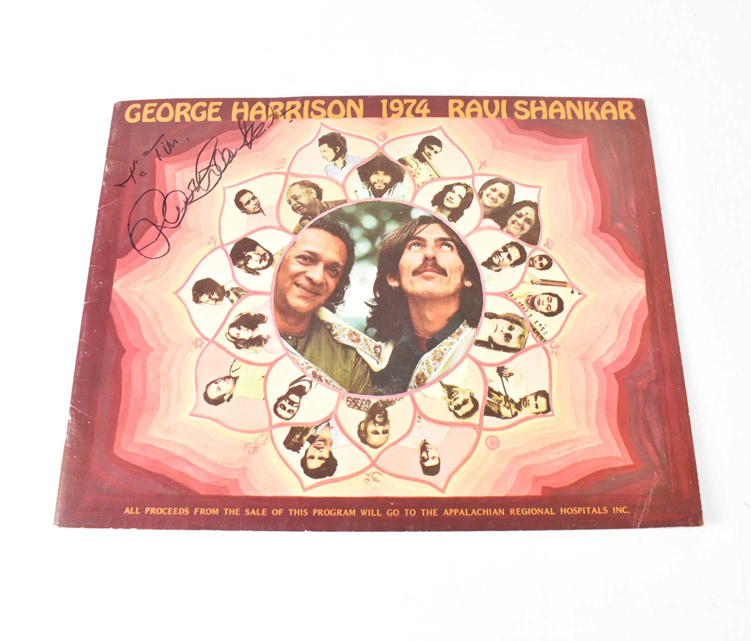 Lot 231 - GEORGE HARRISON; a 1974 programme for a