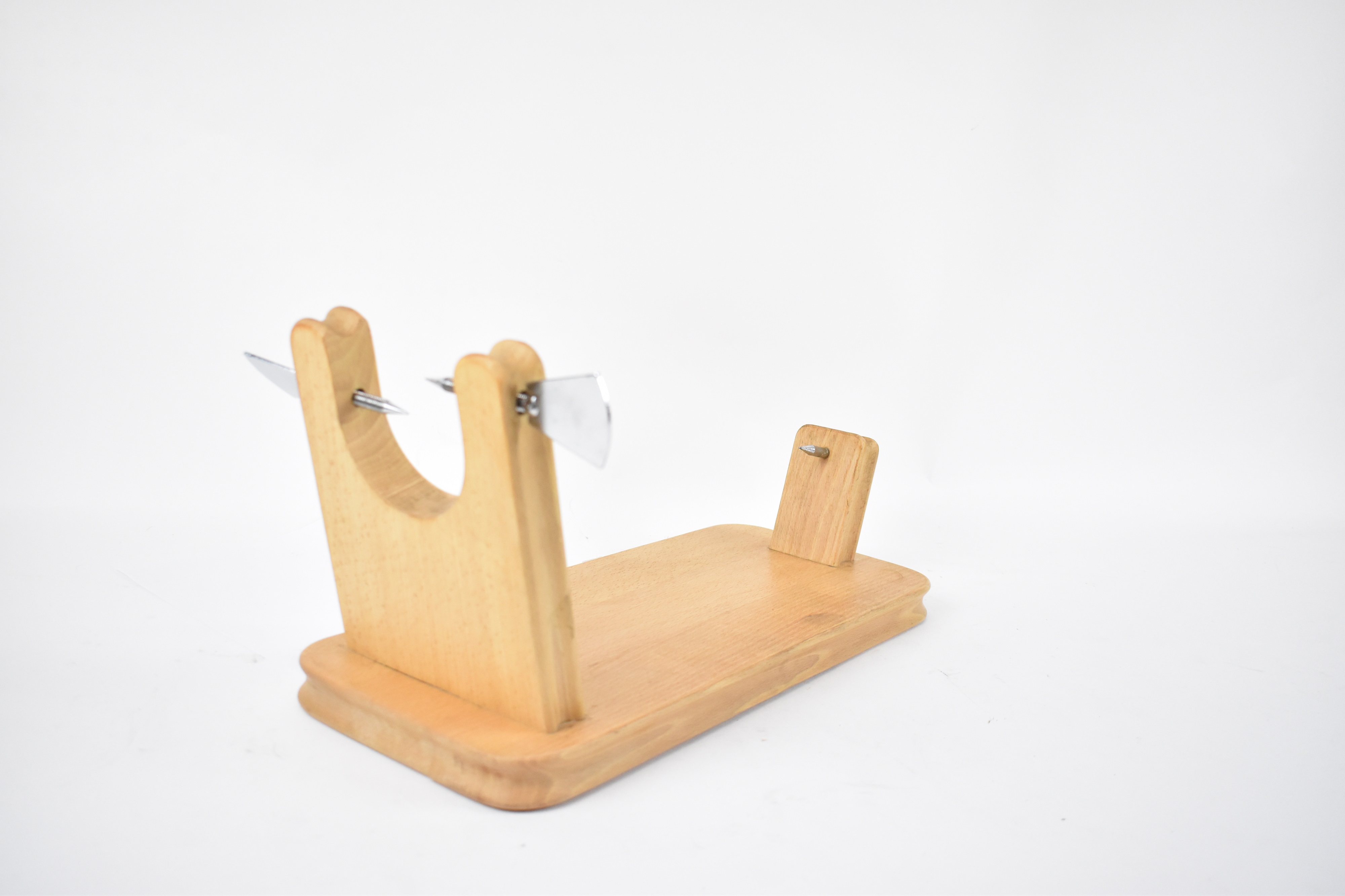 Lot 275 - A modern oak meat carving frame/ham stand.