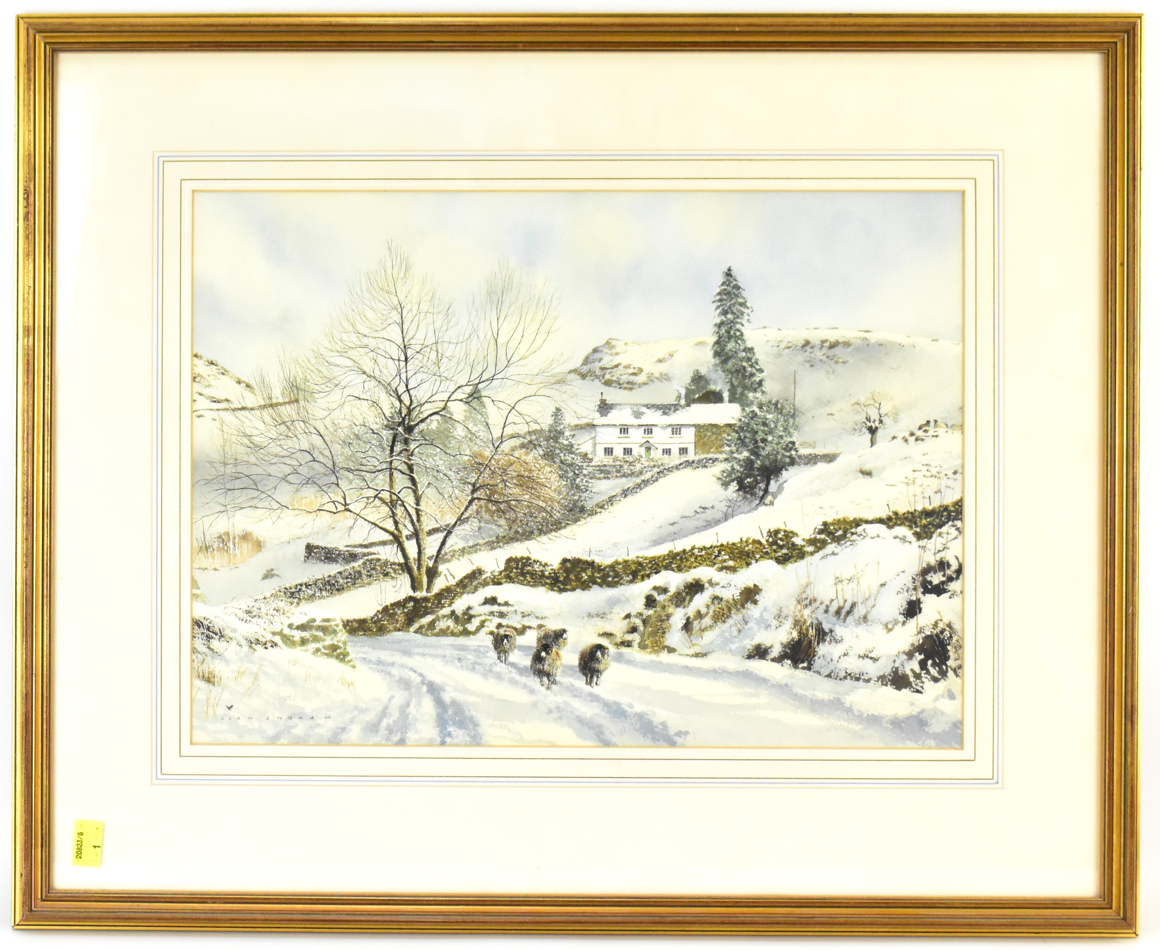 Lot 642 - ALAN INGHAM (1932-2002); watercolour, 'Near
