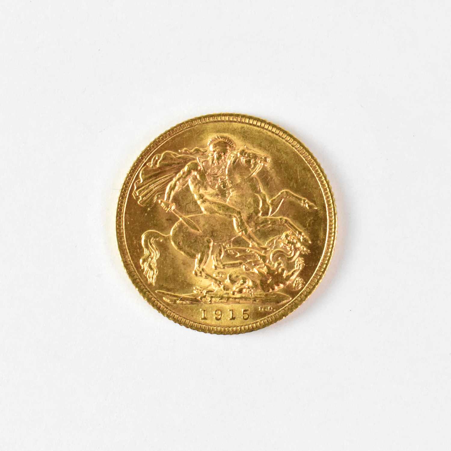 Lot 855 - A George V sovereign, 1915.