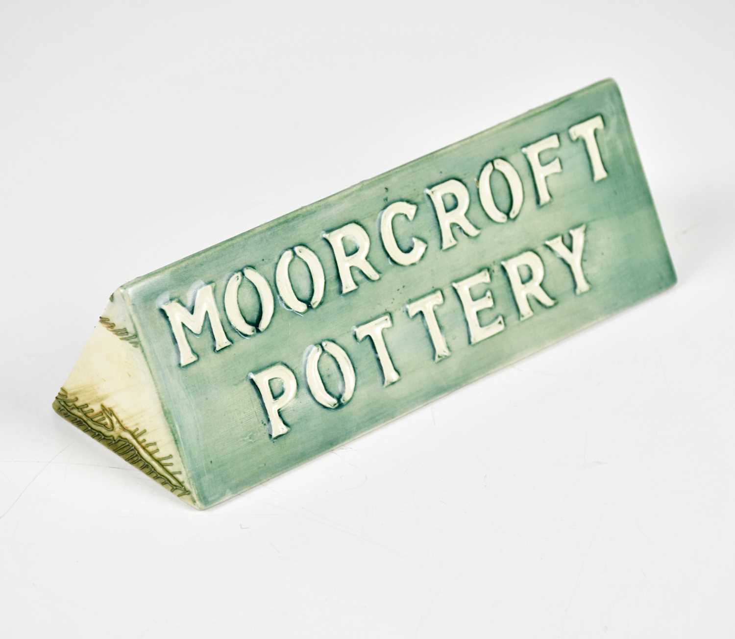 Lot 148 - MOORCROFT; a trial advertising paperweight,