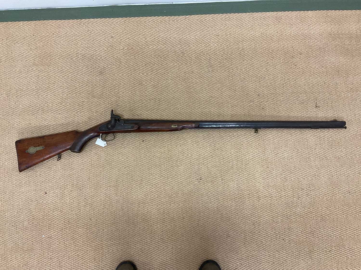 Lot 88 - A fowling musket with walnut stock and brass