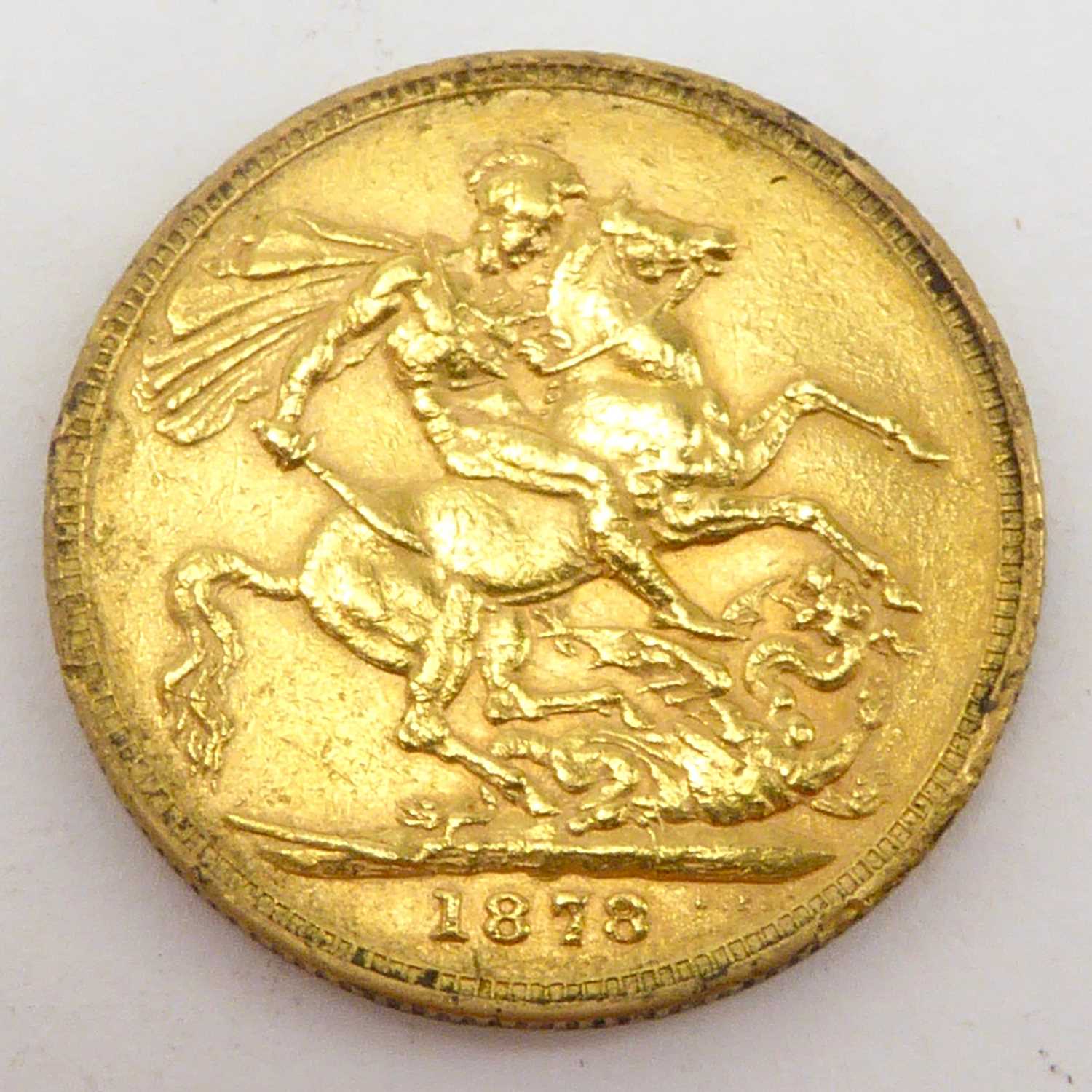 Lot 864 - A Victorian sovereign 1878, George and