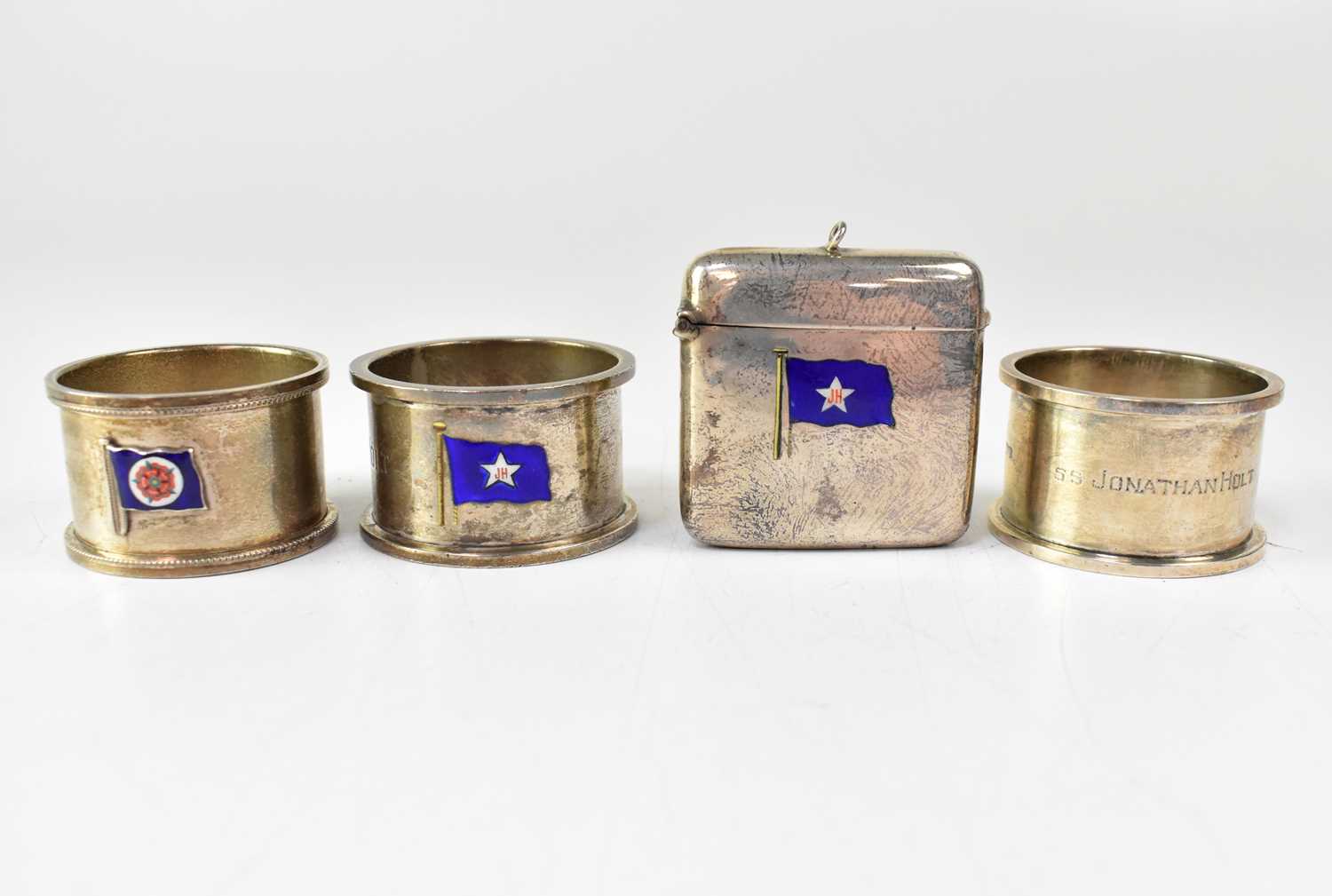 Lot 277 - Four silver commemorative items for the John
