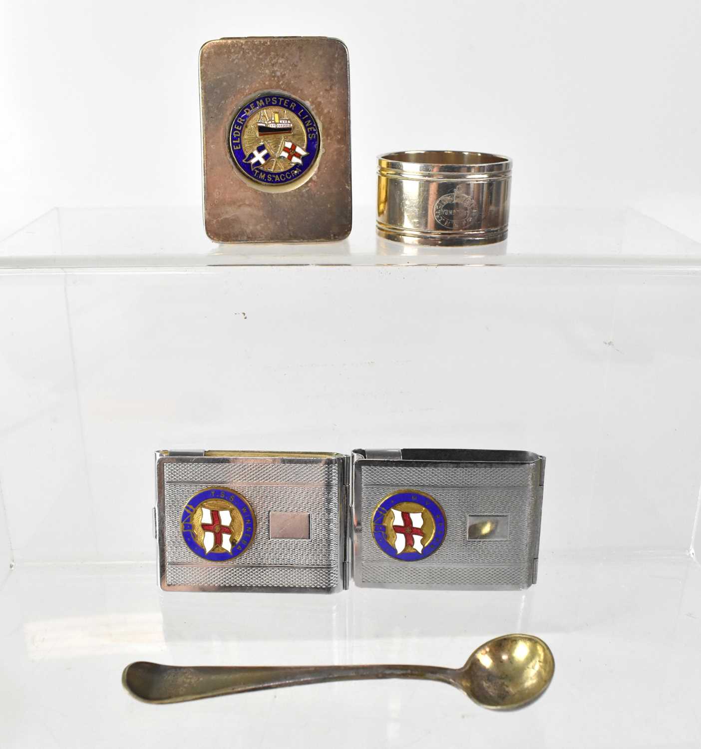 Lot 275 - Five silver plated commemorative items for