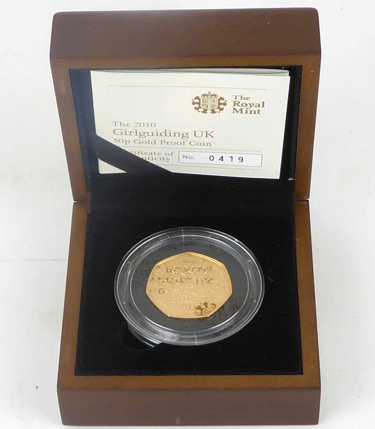 Lot 849 - ROYAL; MINT; '2010 Girl Guiding UK 50p Gold