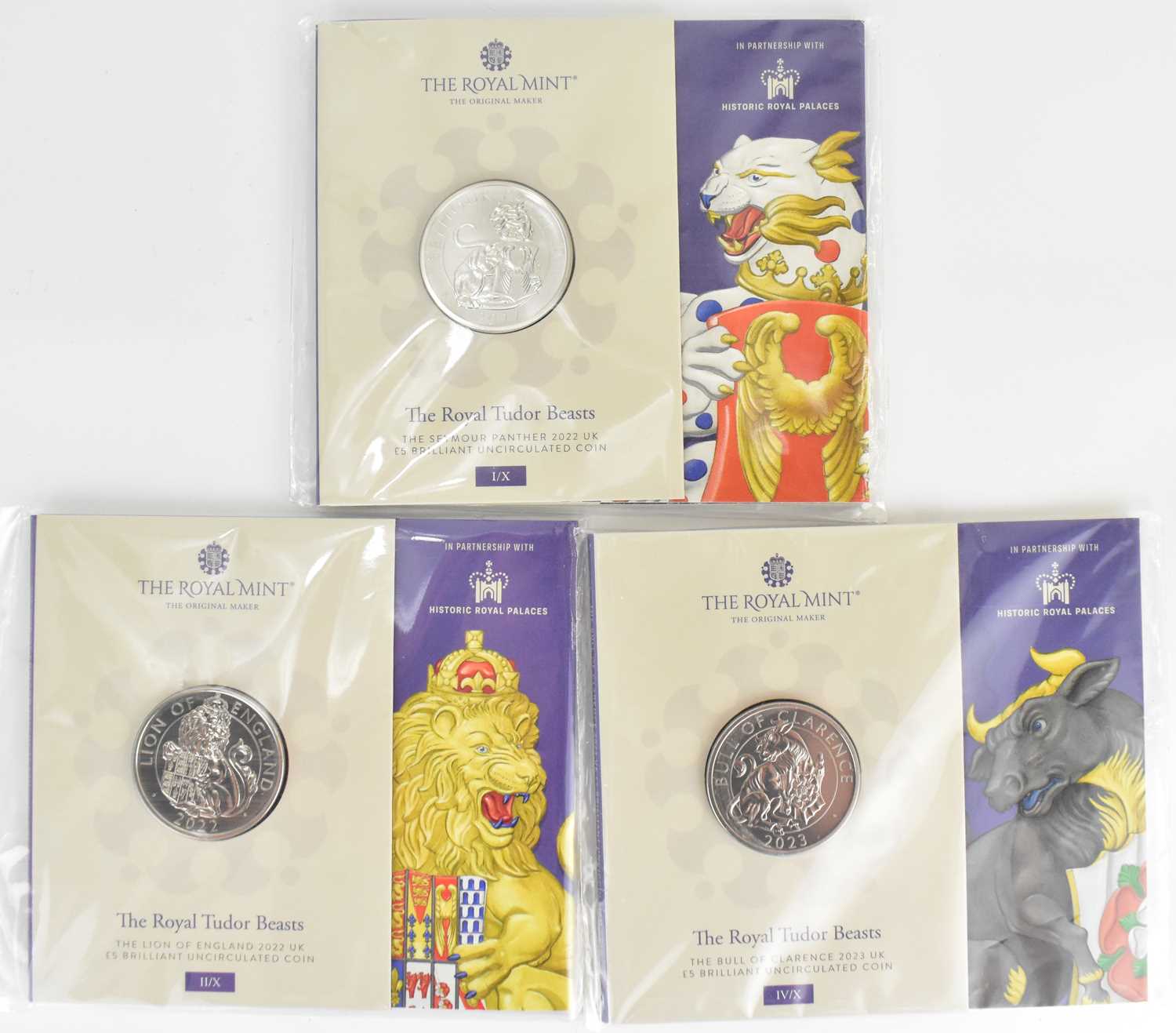 Lot 947 - ROYAL MINT; 'The Royal Tudor Beasts', three