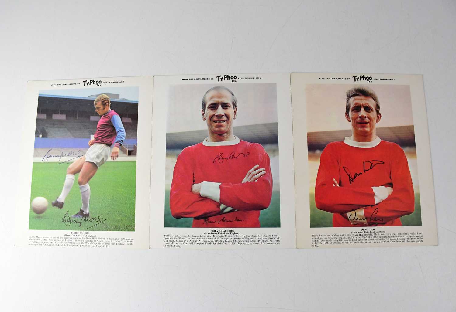 Lot 408 - Six Typhoo Tea signed collectors' cards,