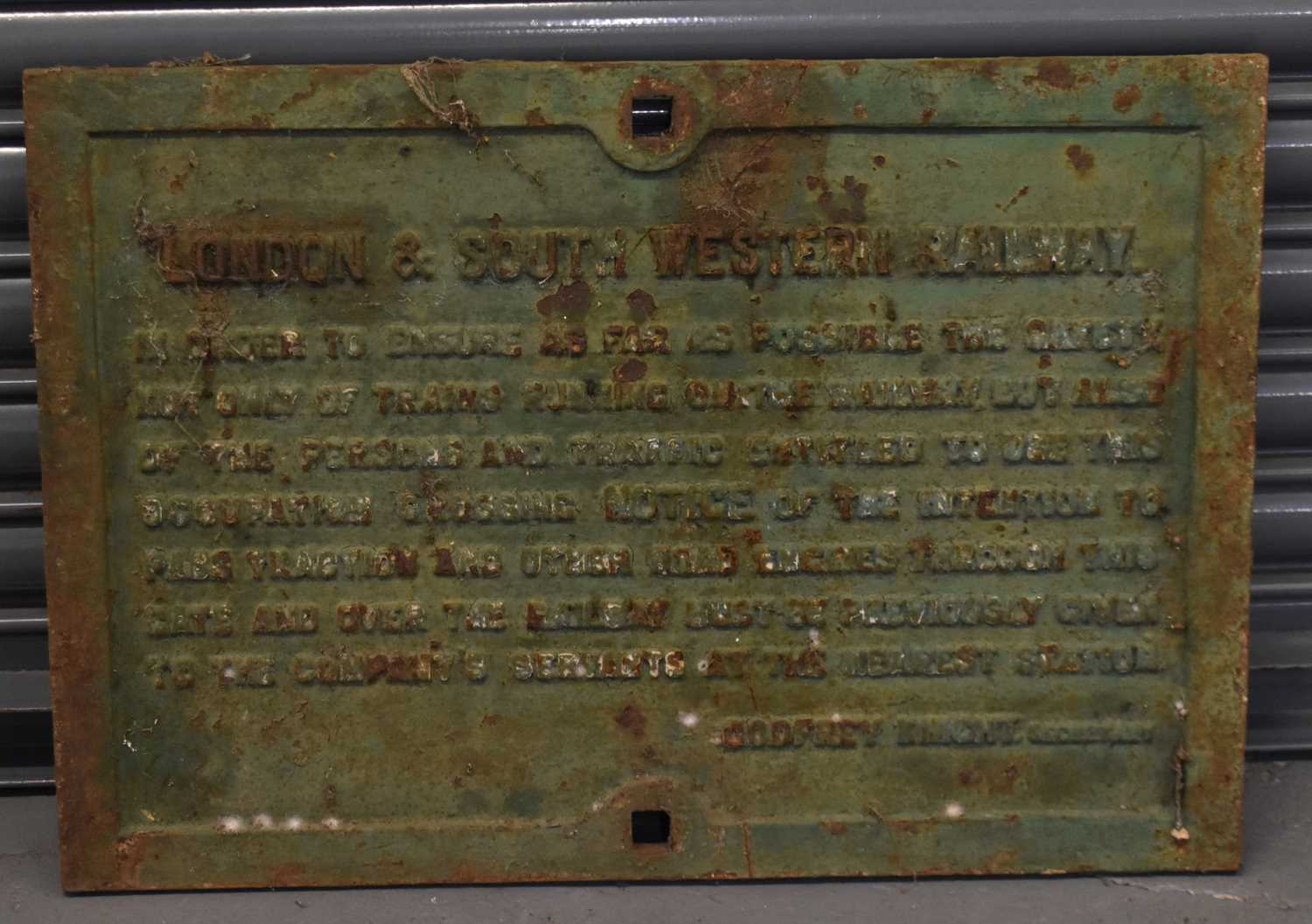 Lot 5 - RAILWAYANA; London & South Western Railway