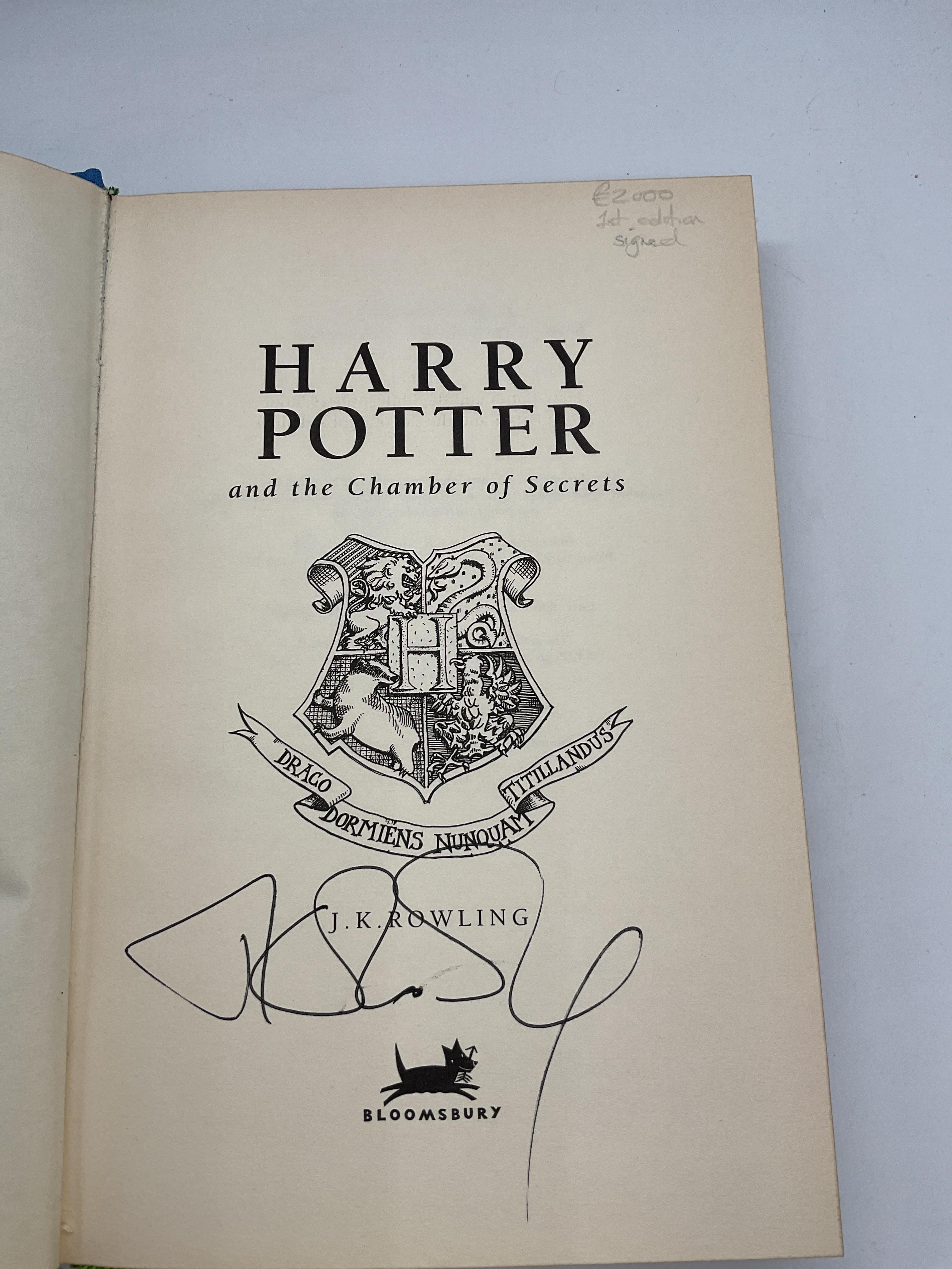 Lot 2126 - ROWLING, J K; Harry Potter and the Chamber