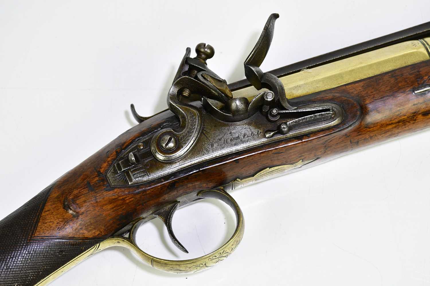 Lot 543 - WILLIAM HOWELL; a 19th century flintlock